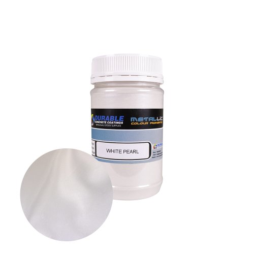 Metallic Colour Pigments™ White Pearl | Durable Concrete Coatings®
